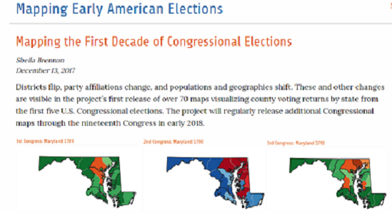 Mapping the First Decade of Congressional Elections – Electoral Geography